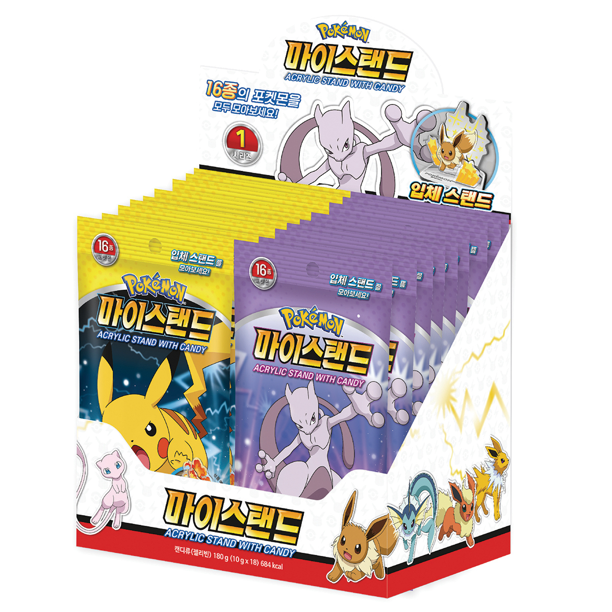 POOM | 포켓몬 마이스탠드 캔디 1BOX 18개입 (24011707)