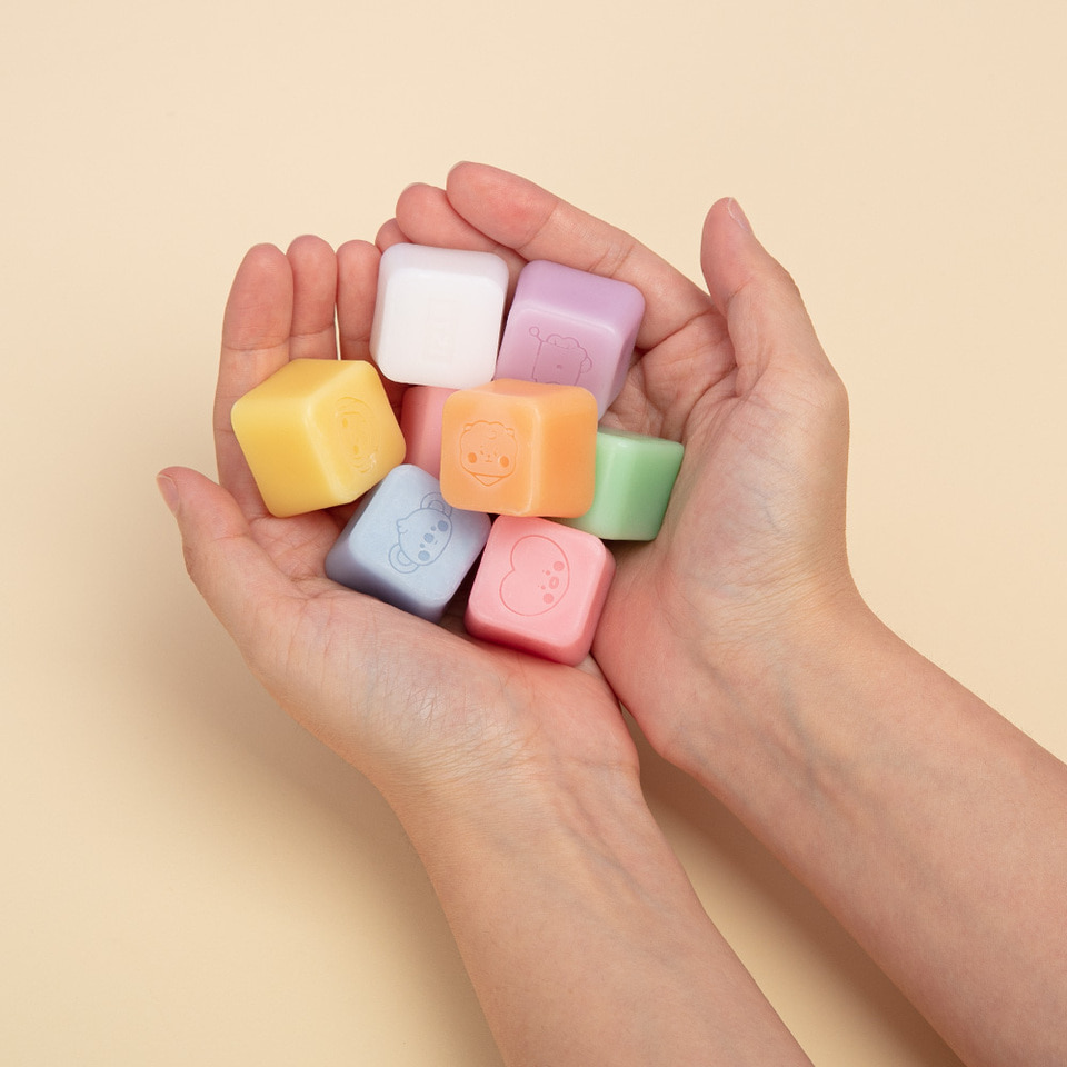 POOM | BT21 캔들워머 LED 무드등 큐브왁스