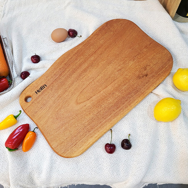 POOM | Holin 마호가니 원목 도마 버블(대)