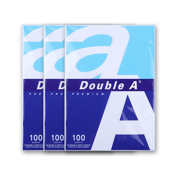 POOM | 사용 보관이 편한 100매 포장 더블에이 A4용지 300매