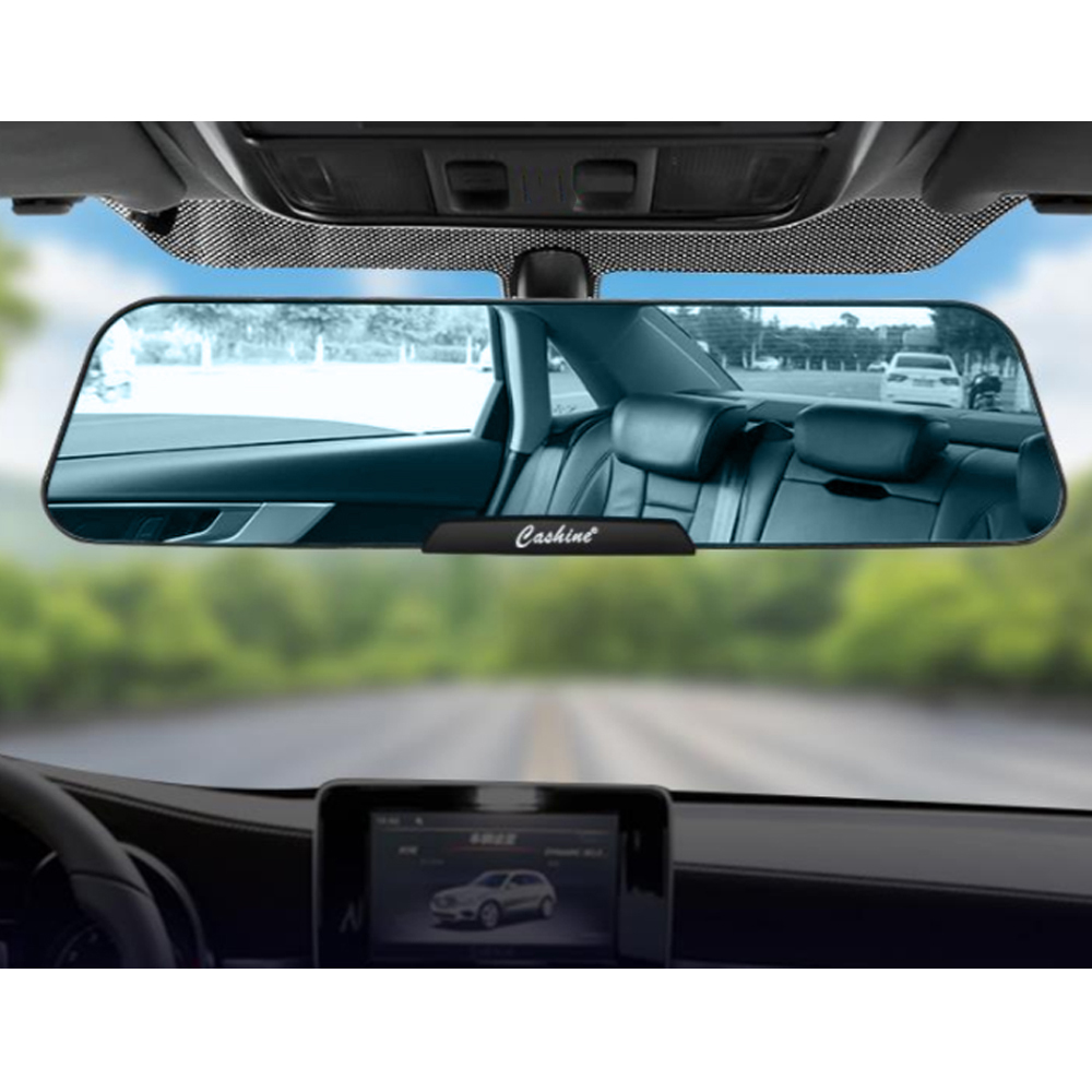 POOM | 와이드 곡면 블루 룸미러(30cm) (라운드)