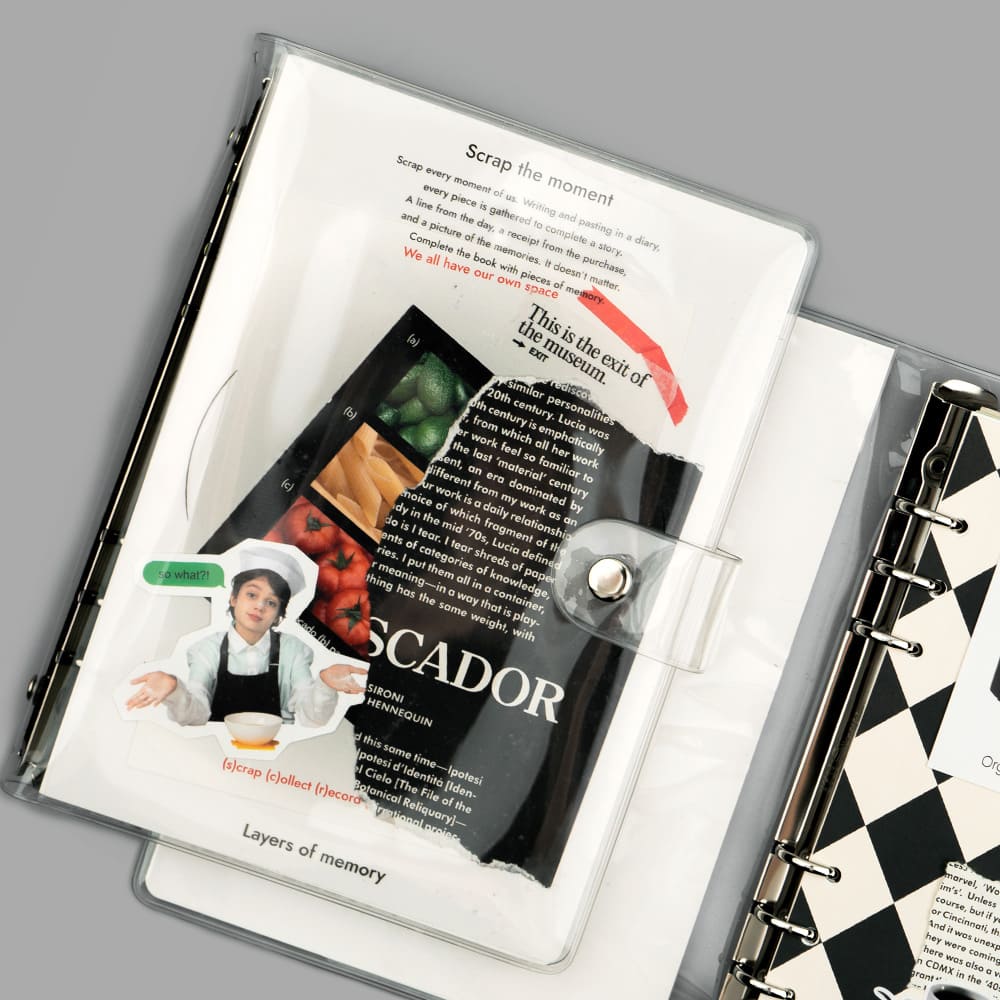 POOM | 루카랩 A5 19R 6공 포켓 PVC 커버