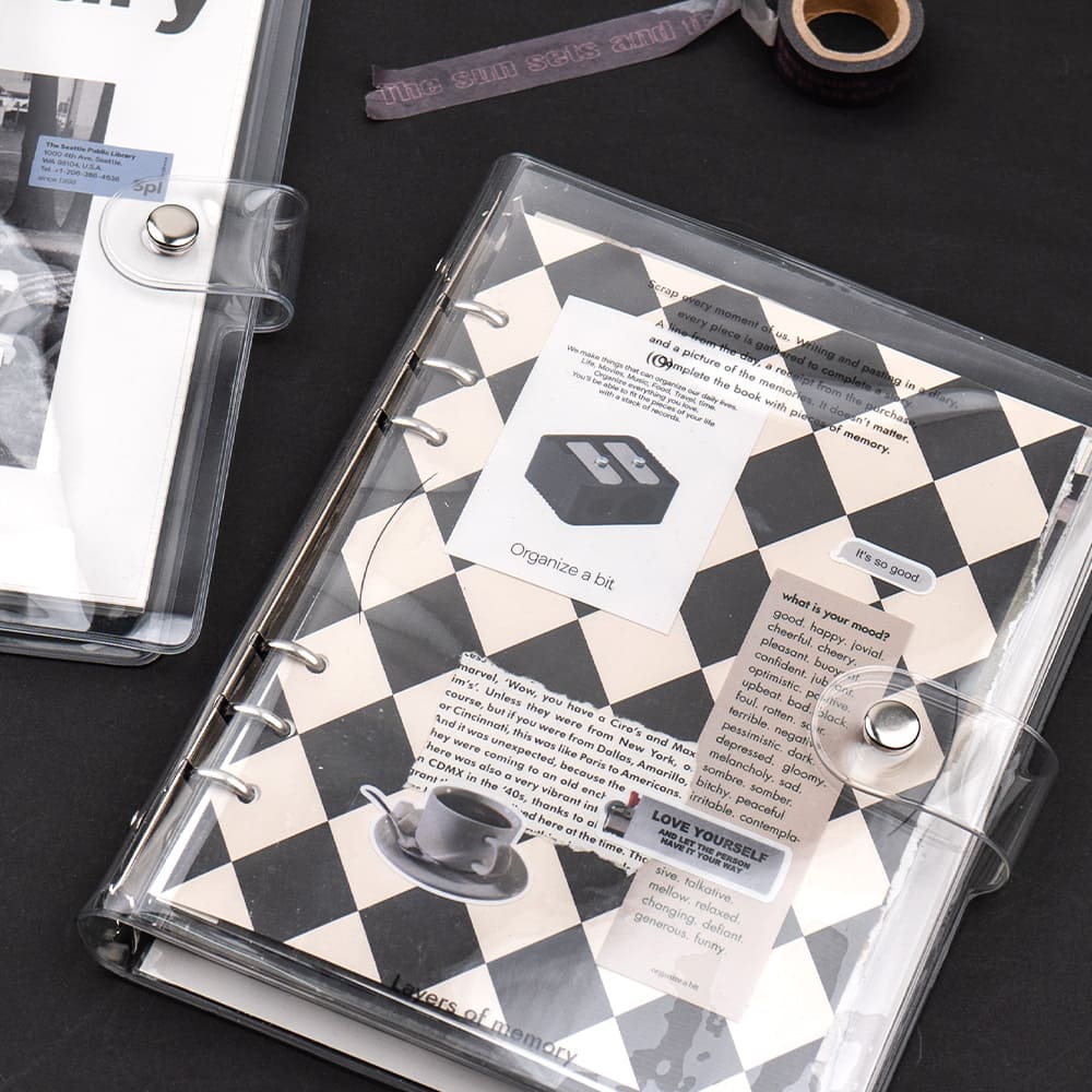 POOM | 루카랩 A5 19R 6공 포켓 PVC 커버