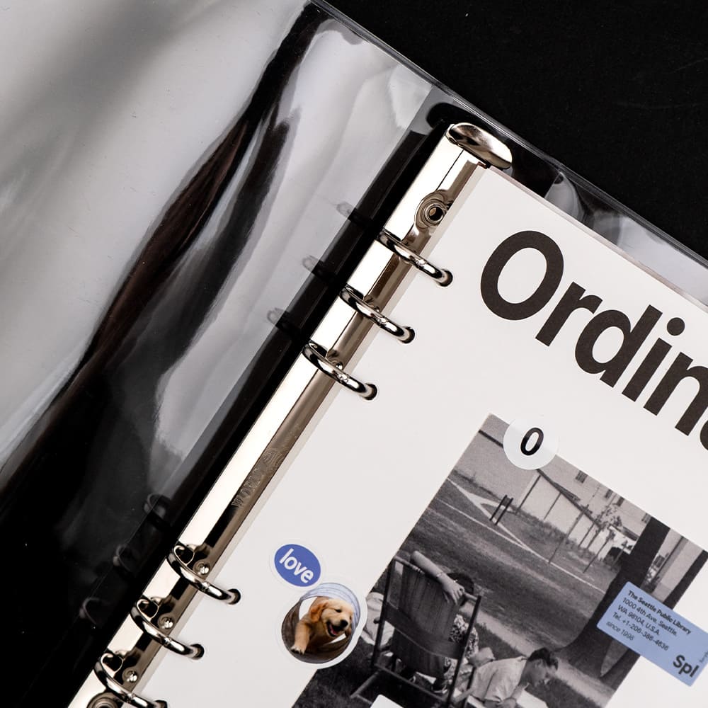 POOM | 루카랩 A5 19R 6공 포켓 PVC 커버