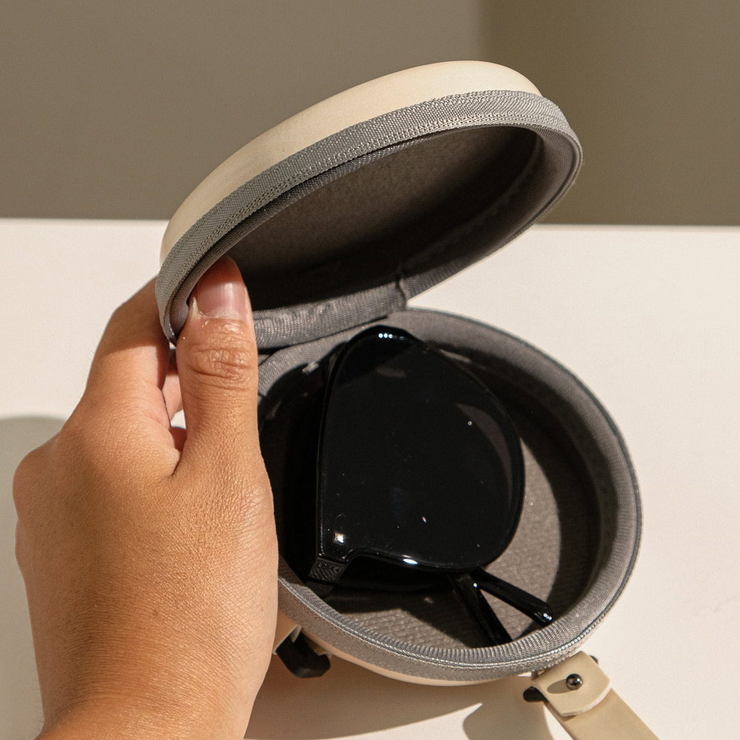 POOM | [파우치 증정]접이식 폴딩 빅 스퀘어 선글라스 UV400 3c