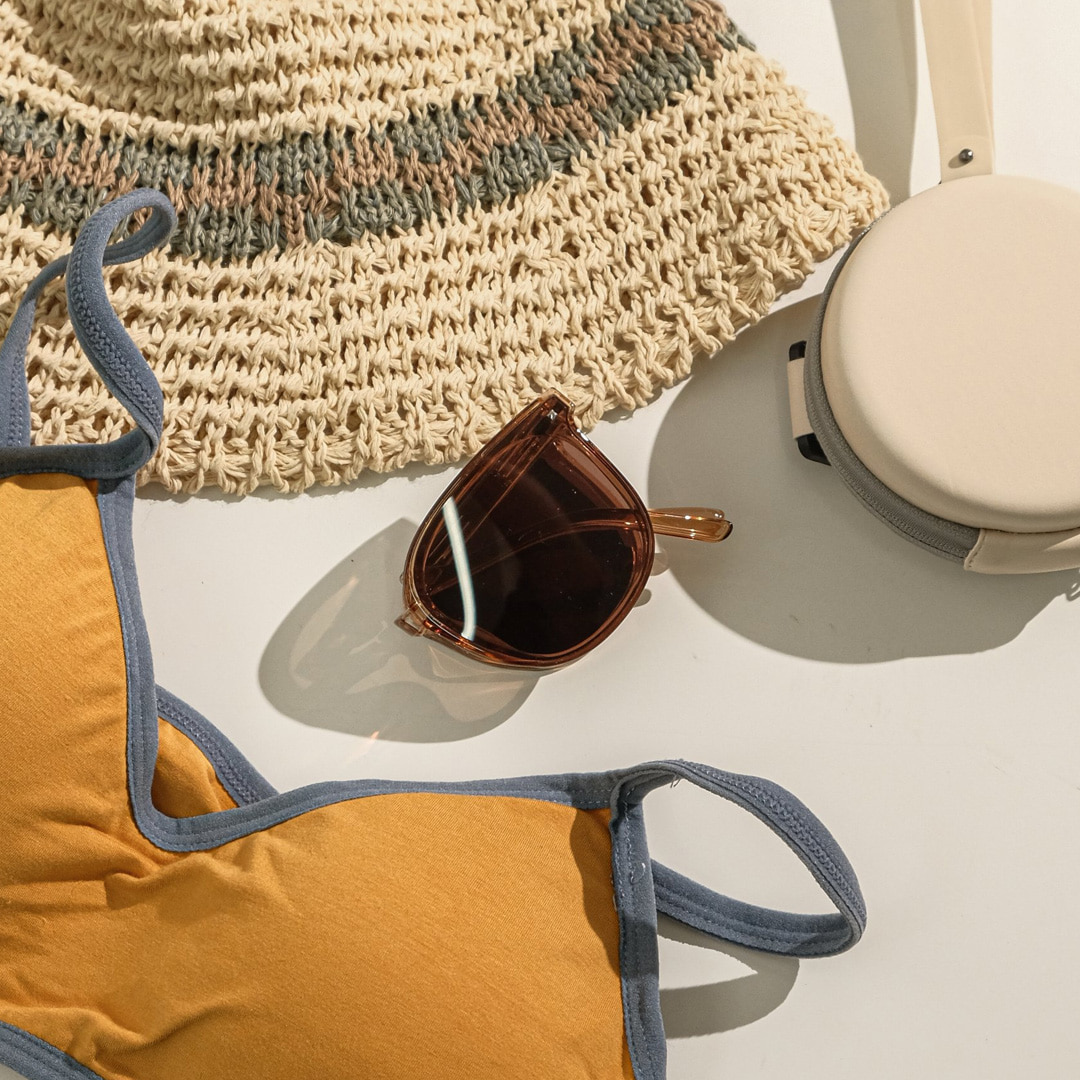 POOM | [파우치 증정]접이식 폴딩 빅 스퀘어 선글라스 UV400 3c