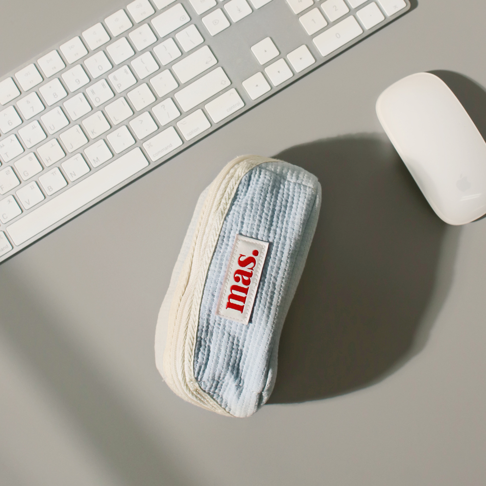 POOM | Hapoom pencil cosmetic pouch _ Sky blue