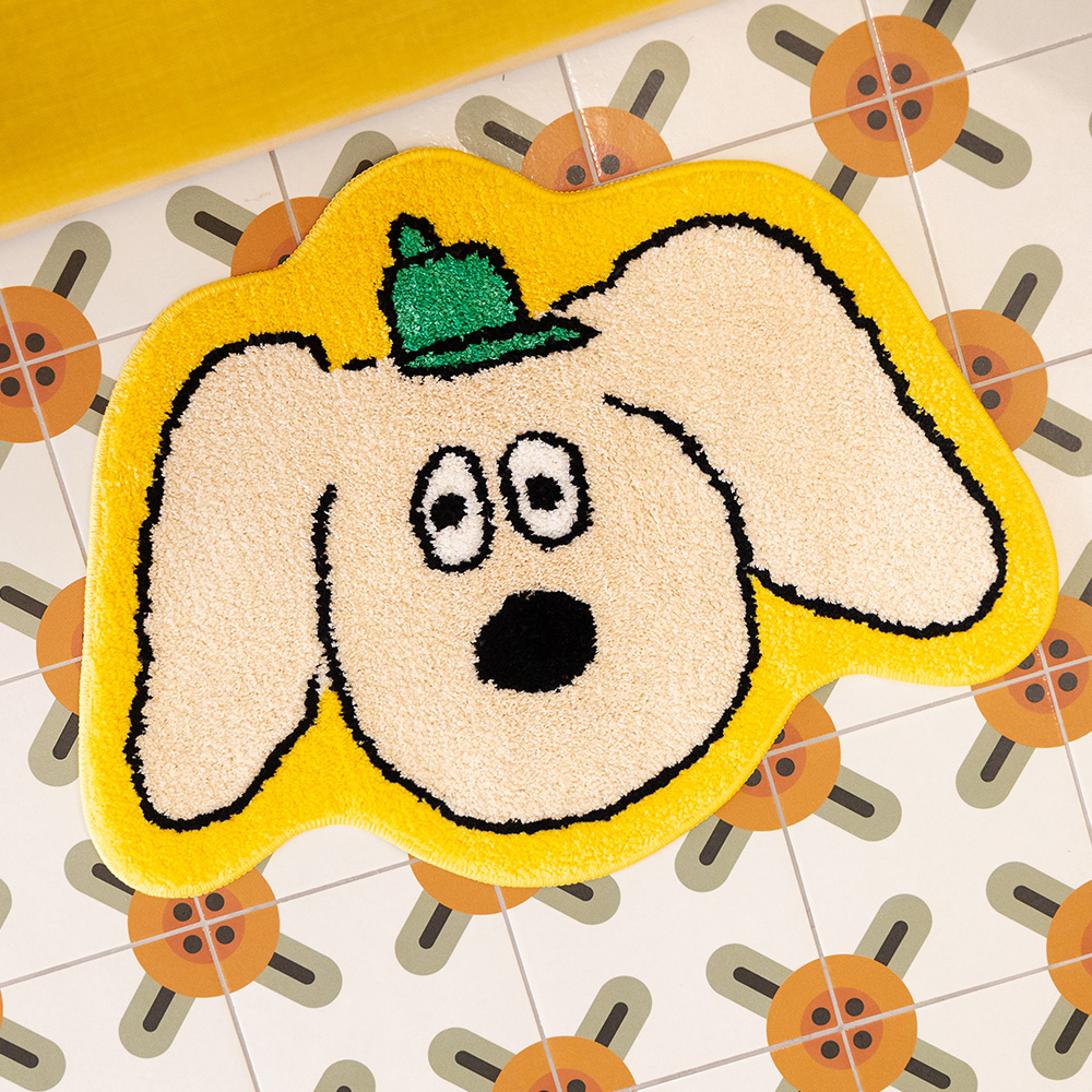 POOM | MonagustA 쉐입 발매트 찰리 페이스