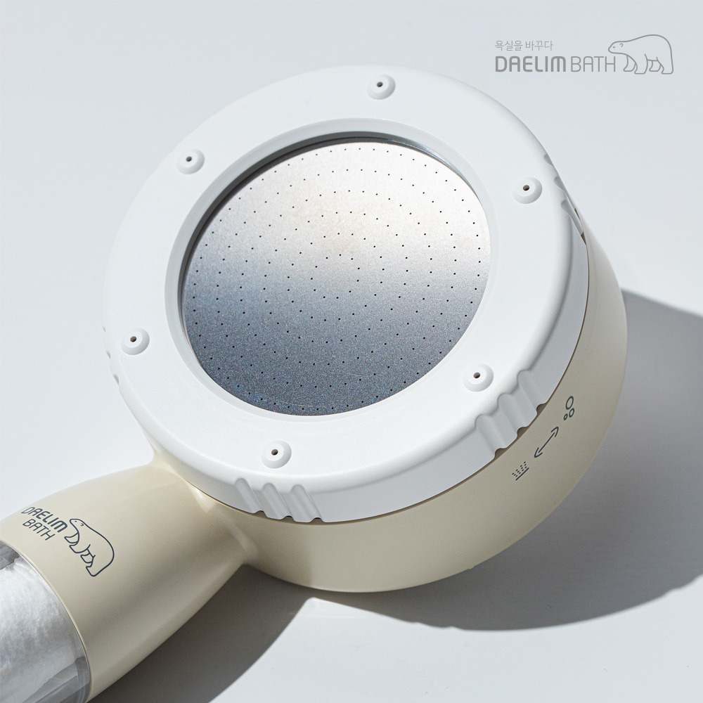 POOM | 대림바스 버블 미스트 필터샤워기 + 샤워줄2M 크림 SET