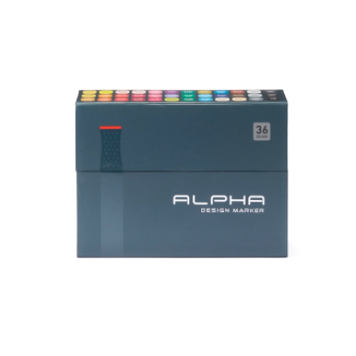 POOM | 알파 디자인마카 36색 set