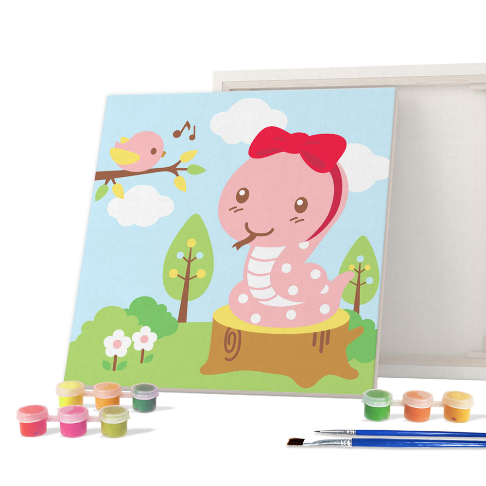 POOM | DIY캔버스형 그림그리기 20x20cm 12간지_뱀