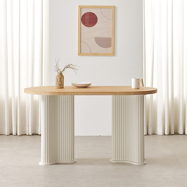 POOM | 리버 타원형 1400 템바보드 식탁