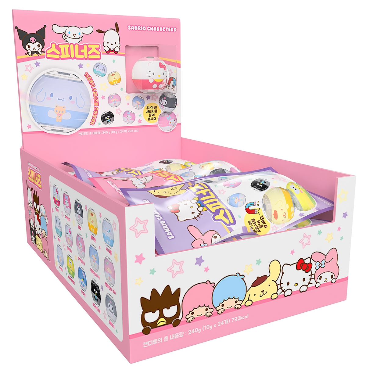 POOM | 산리오 스피너즈 젤리 1BOX 24개입 (24011506)