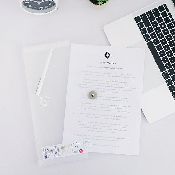 POOM | 사무실 학교 학원 서류정리 A4 클리어파일 5포켓 CF10