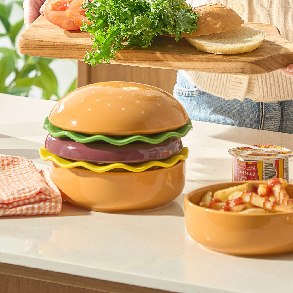 POOM | [선물추천] 버거 앤 플레이트 5p세트 햄버거 접시