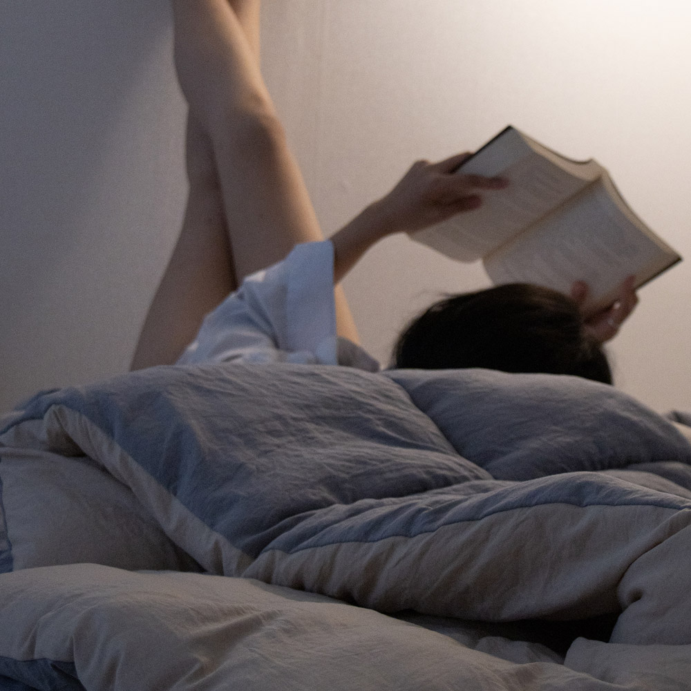 POOM | 포그나미 무자극 옥수수솜 워싱 슬림차렵베개세트 SS