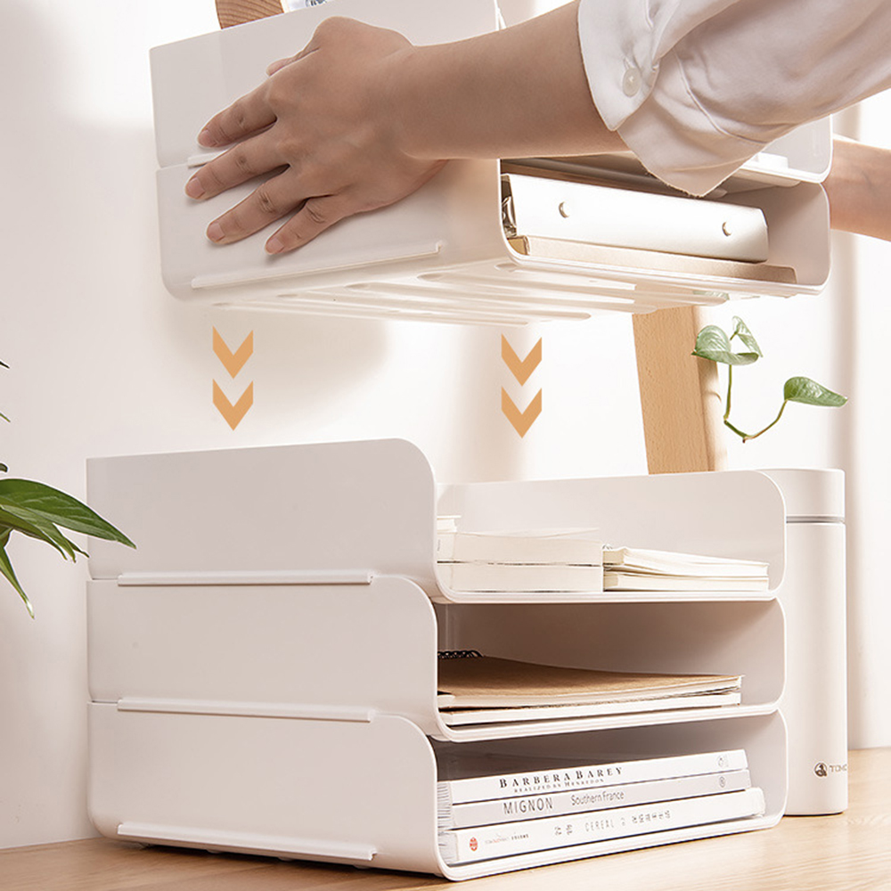 POOM | PH 책상 A4 문서 서류정리 수납 트레이 WF-01 1단