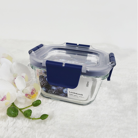 POOM | 락앤락 탑클라스 정사각 300ml LBG205 내열유리밀폐용기