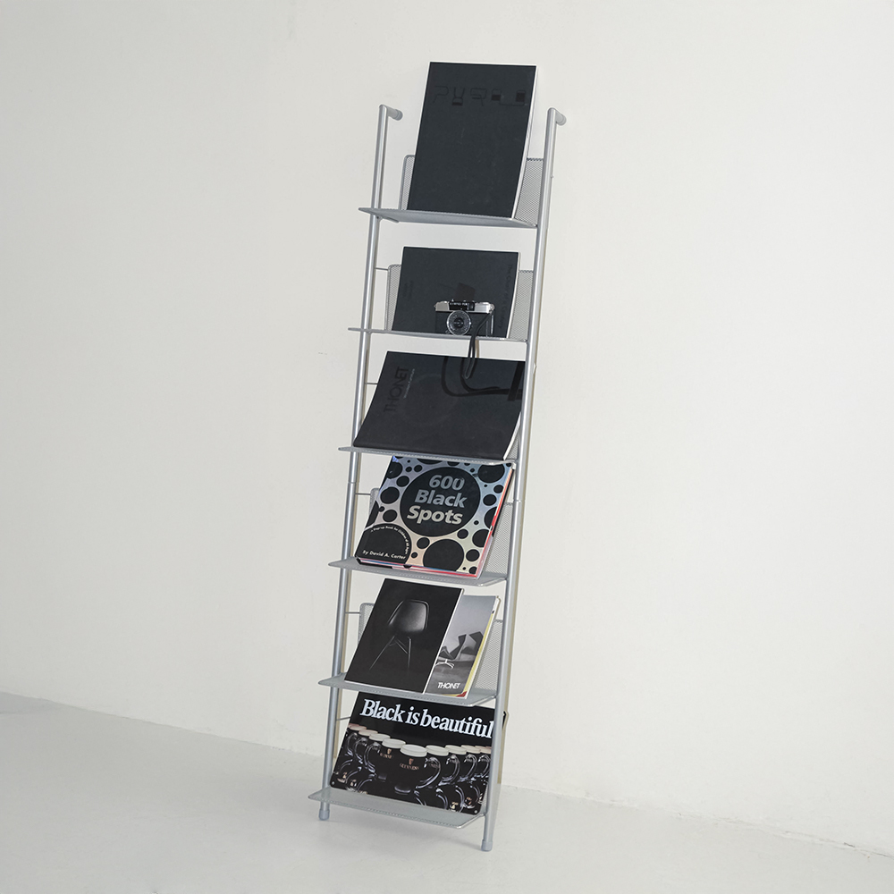 POOM | CD 매거진 무광 스틸 선반 6단