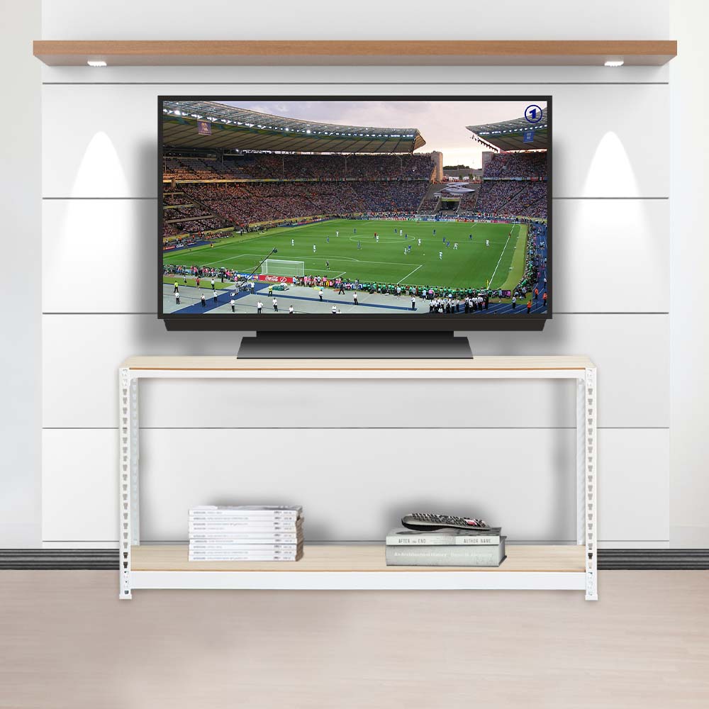 POOM | 스피드랙 조립식 티비다이 TV선반 2단 1100 x 400 x 600