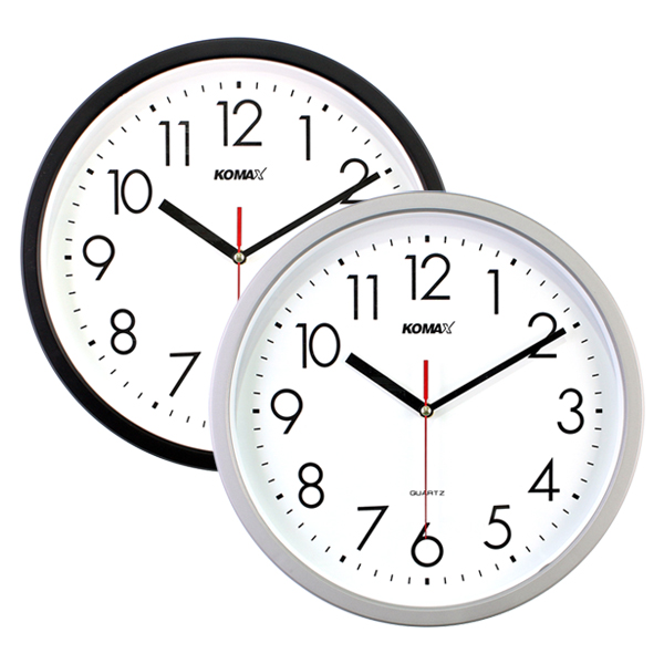 POOM | 코맥스 125 지름 32Cm 사무실 사무용 무소음 벽시계