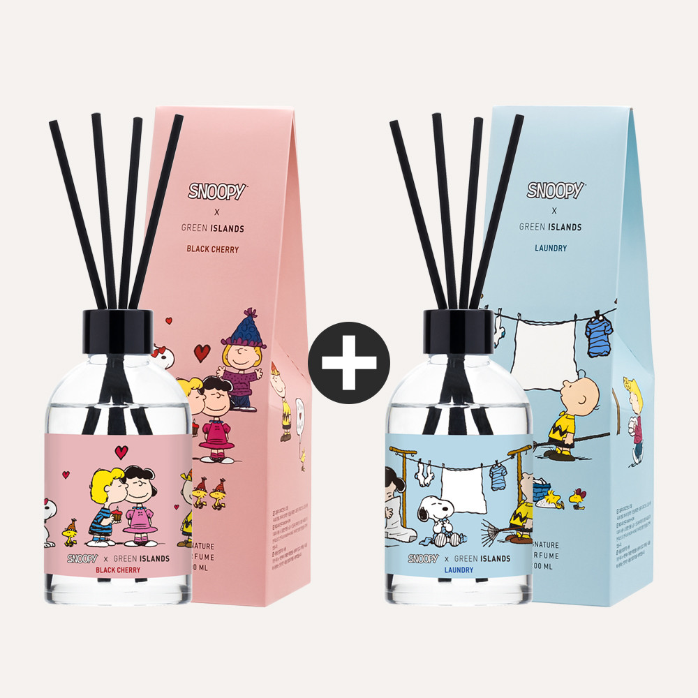 POOM | 데일리콤마X스누피 그린아일랜드 디퓨저 200ml x 2ea