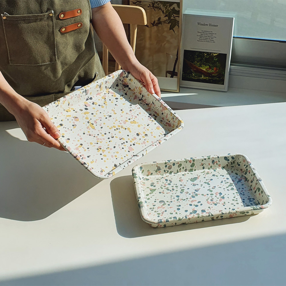 POOM | Crowcanyon 크로우캐년 법랑 C190 스몰 서빙트레이 1P