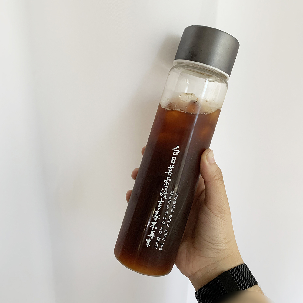 POOM | 안중근 화이트 메탈 슬림 트라이탄 보틀 500ml