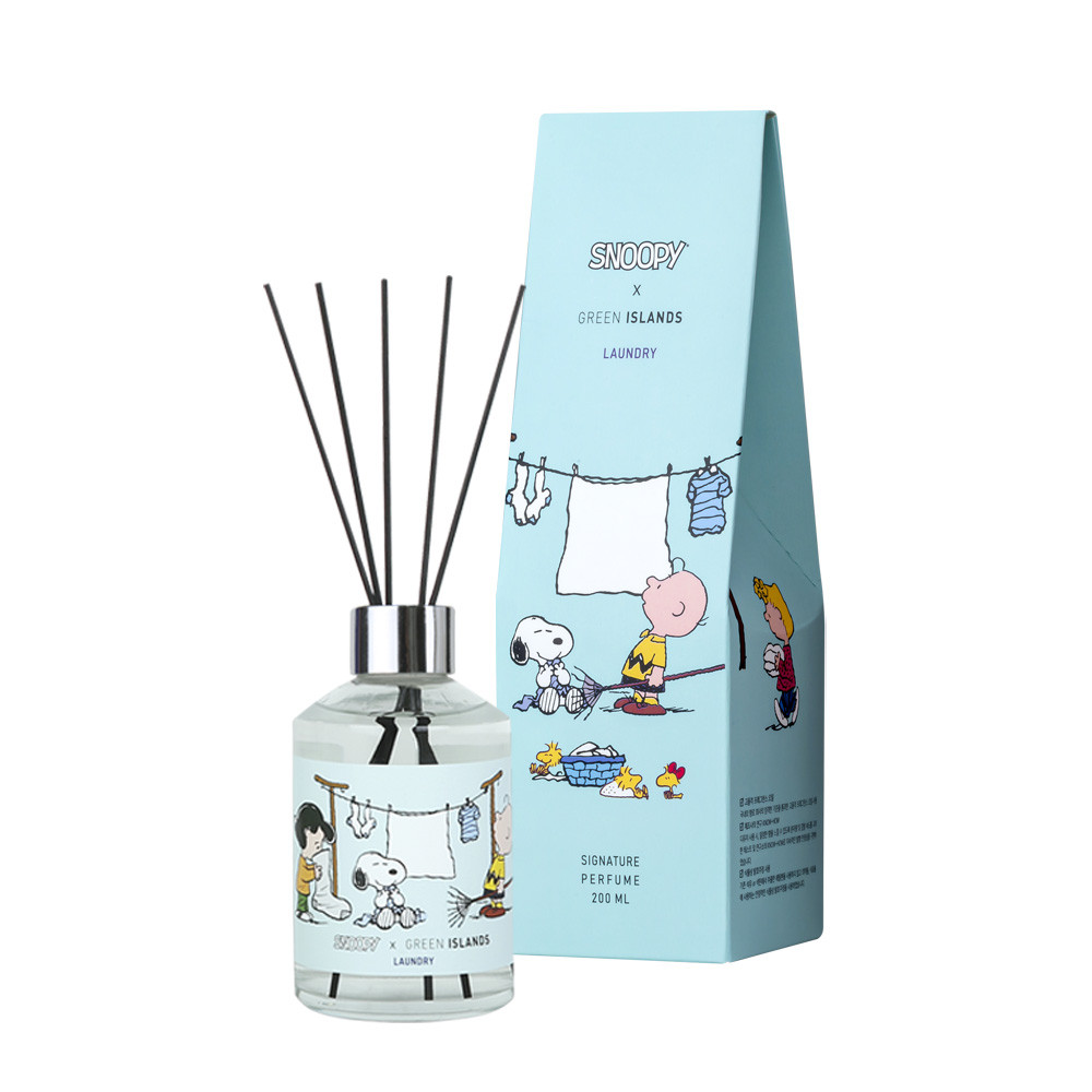 POOM | 데일리콤마X스누피 그린아일랜드 디퓨저 200ml x 2ea