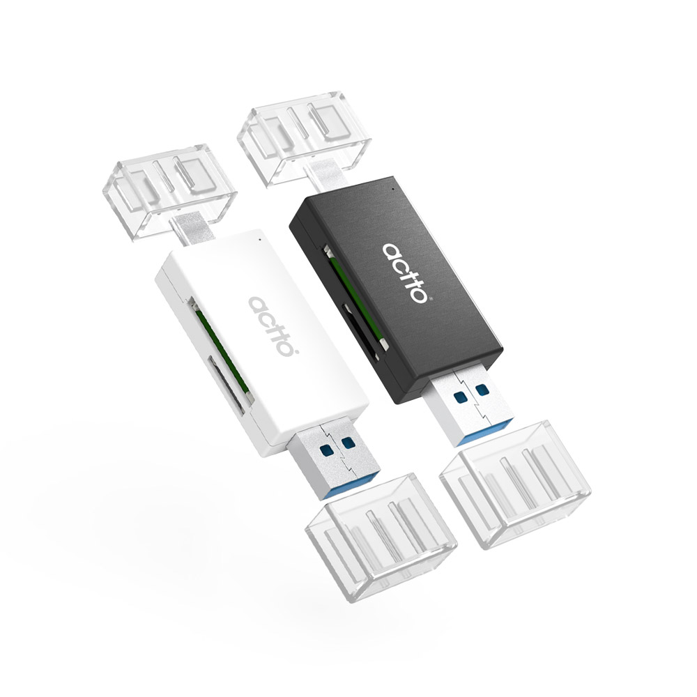 POOM | 엑토 C타입 USB 3.2 듀얼 OTG 멀티 카드리더기 OTG-10