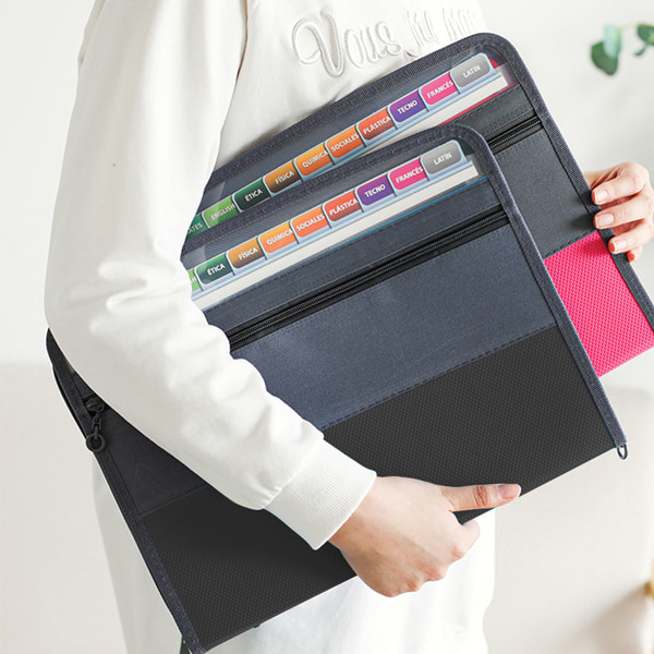 POOM | A4 레포트 시험지 아코디언 클리어 파일파우치