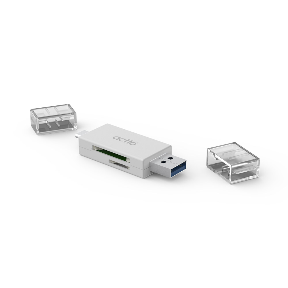 POOM | 엑토 C타입 USB 3.2 듀얼 OTG 멀티 카드리더기 OTG-10