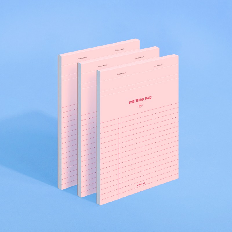 POOM | 모트모트 B6 리갈패드 - 블라썸 핑크 라이팅패드 3EA