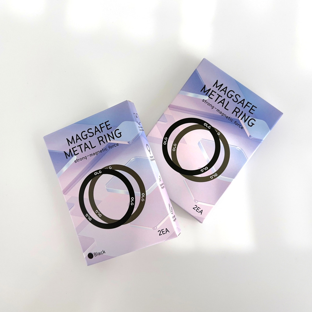 POOM | 초슬림 맥세이프링 2p 세트 스티커 자석 링