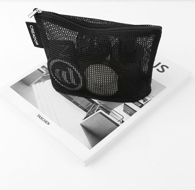 POOM | mesh zipper pouch (L size) 메쉬 파우치