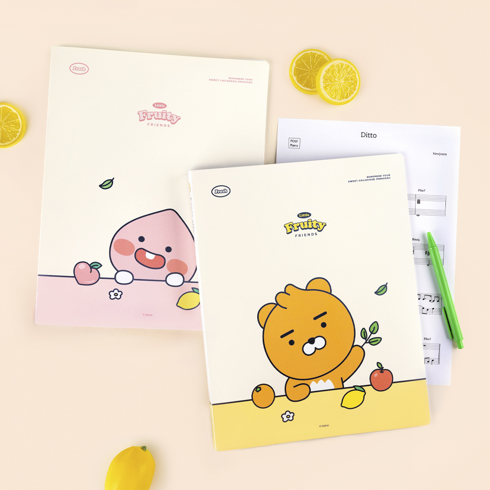 POOM | 카카오프렌즈 LF 프루티 40P 클리어 파일