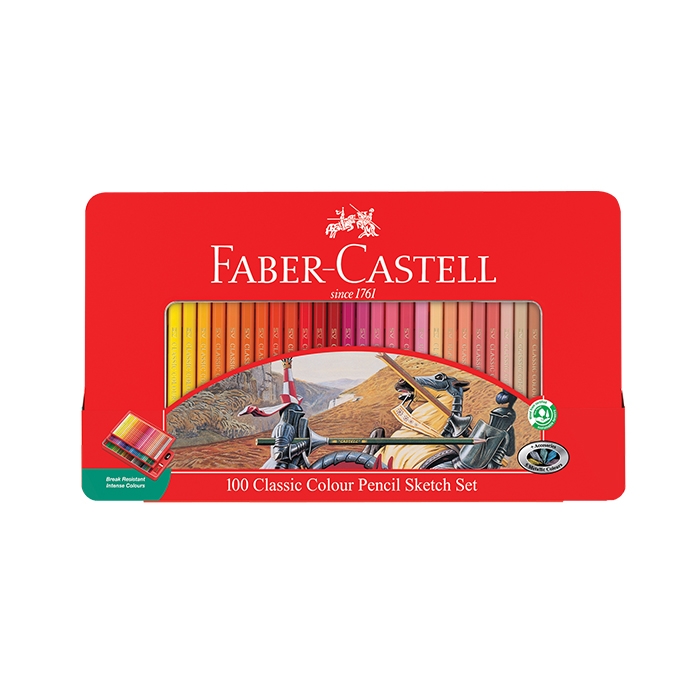 POOM | 파버카스텔 일반색연필 틴케이스 100색