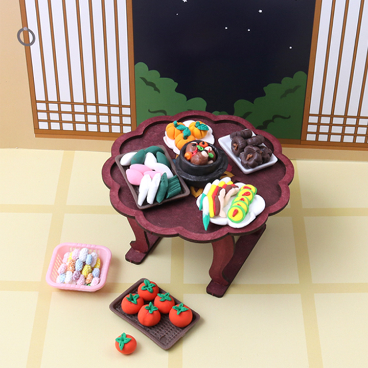 POOM | [아이디몬] 우드 DIY 개다리소반 클레이세트