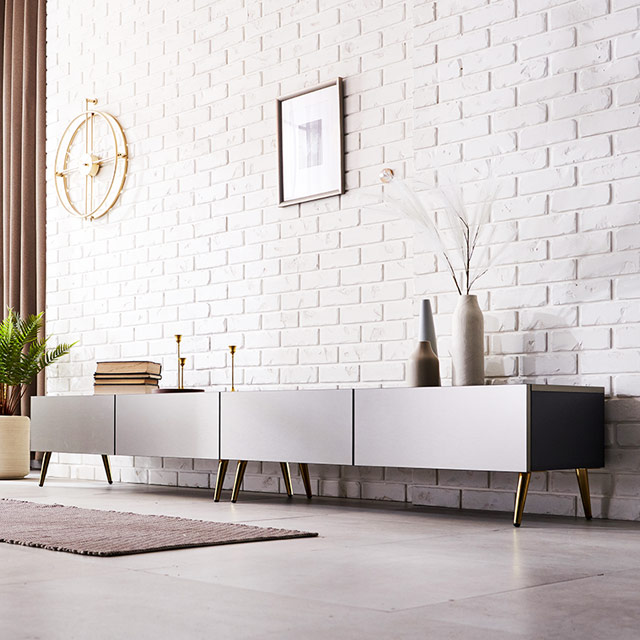 POOM | 카야 메탈 2400 거실장