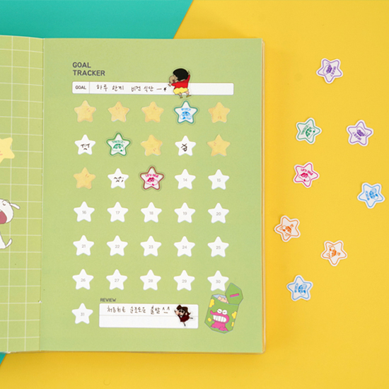 POOM | 짱구는못말려 골트랙커 다이어리(만년형)PVC커버