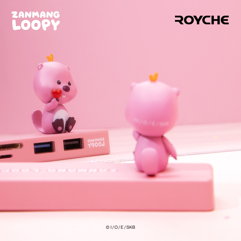 POOM | 잔망루피 5in1 USB 멀티 허브 리더기