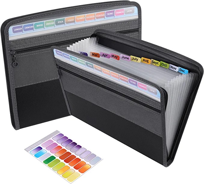 POOM | A4 사이즈 아코디언 13분류 지퍼형 파일