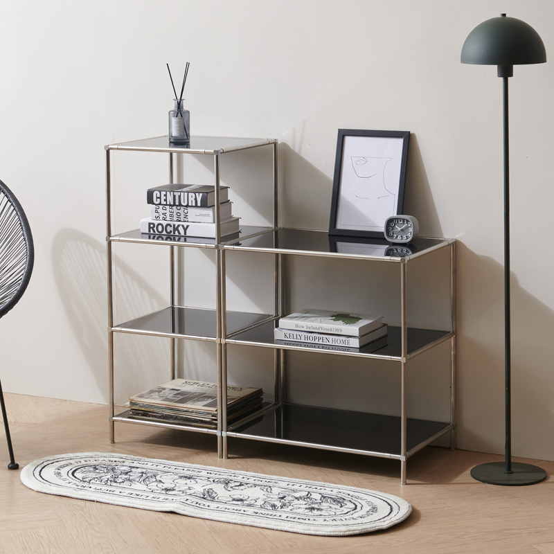 POOM | 미드센츄리 무드 모듈선반 400 4단 3color