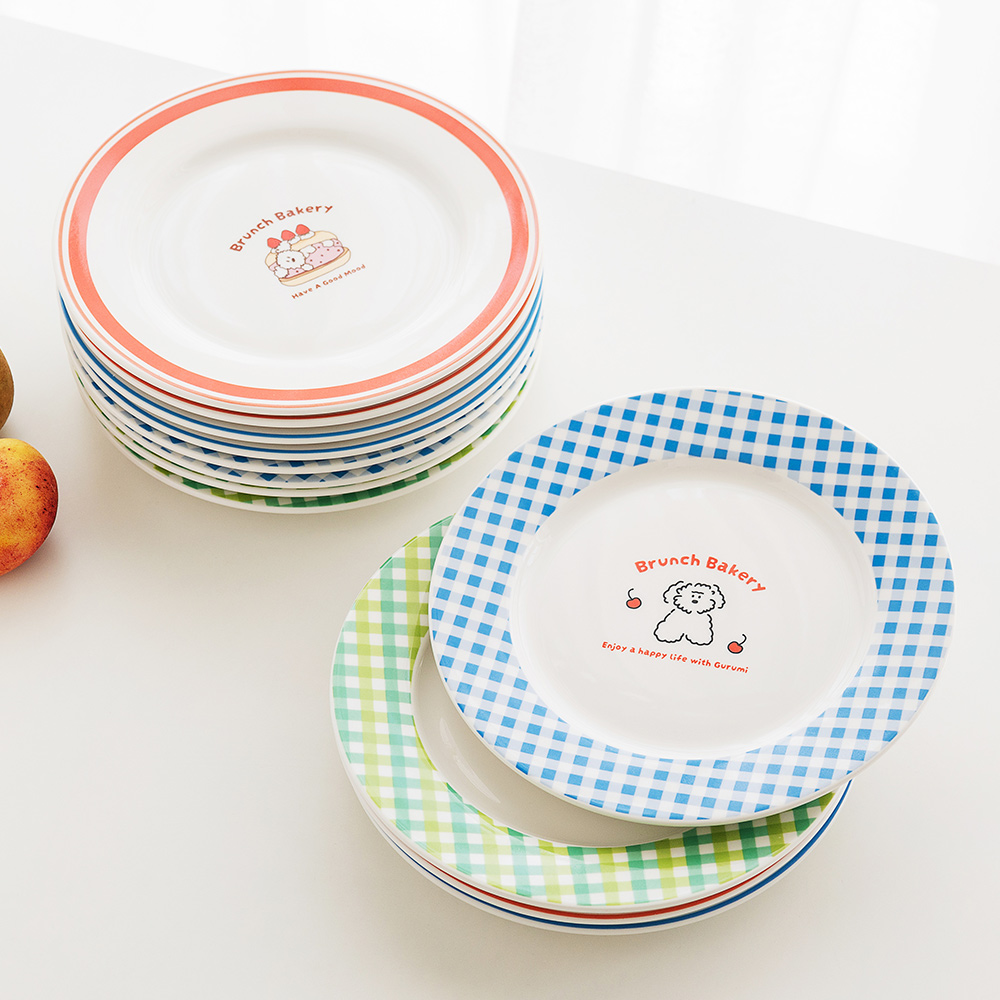 POOM | Brunch Brother 세라믹 라운드 플레이트 2P 세트