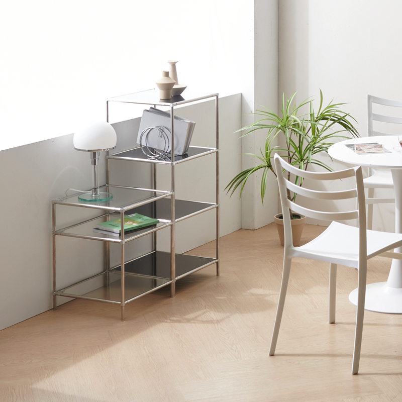 POOM | 미드센츄리 무드 모듈선반 400 4단 3color