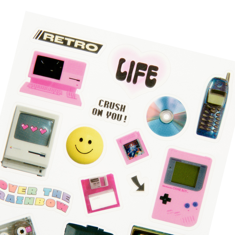 POOM | 레트로 pvc스티커 (04012502)