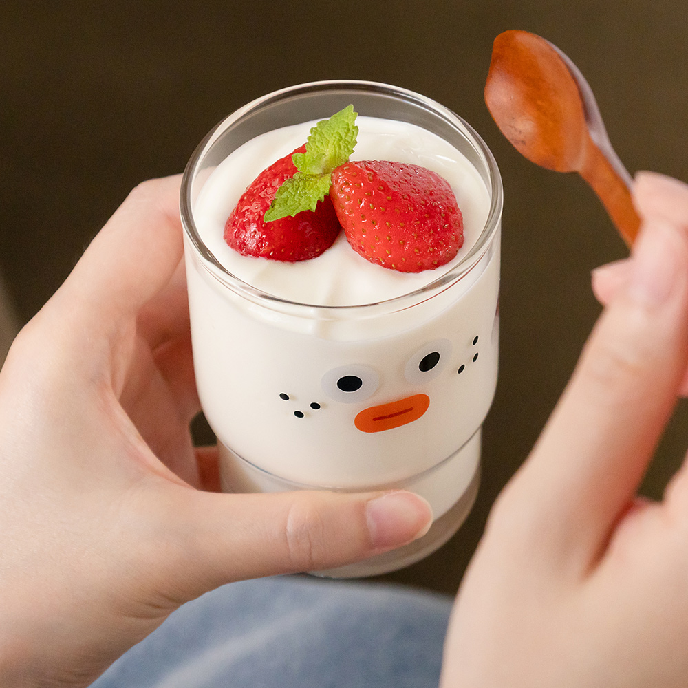 POOM | Brunch Brother 토스트 유리컵 2P 세트