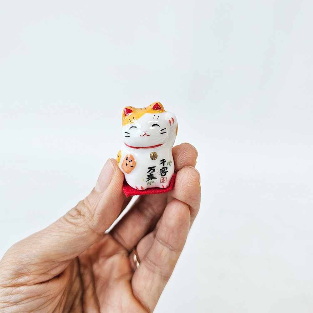 POOM | 미니 마네키네코 도자기 고양이 3p set