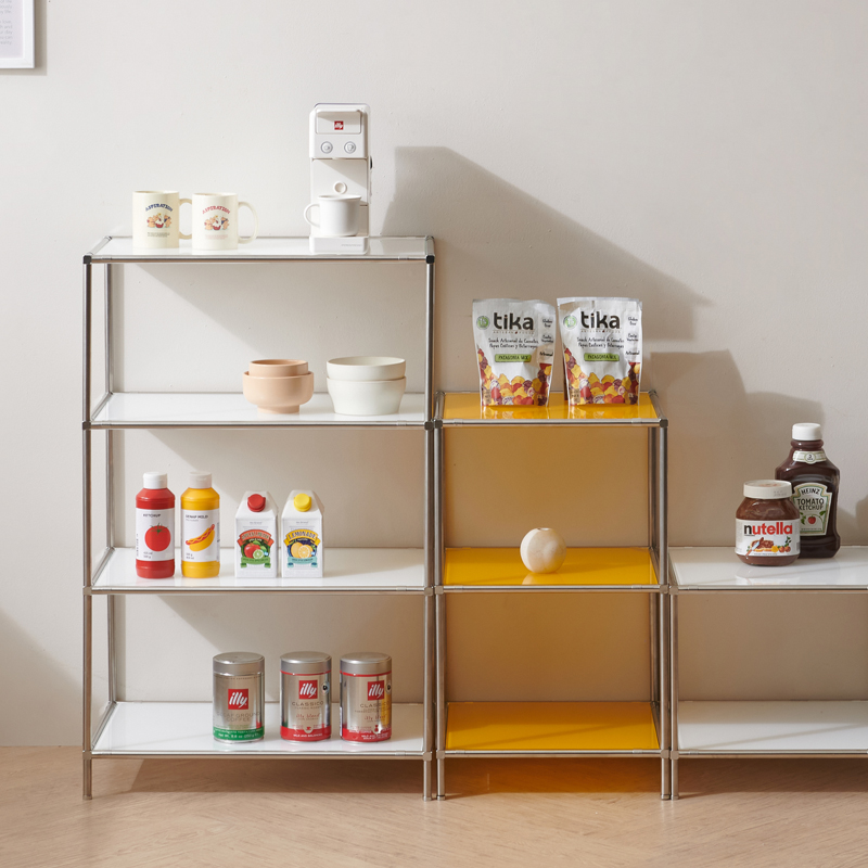 POOM | 미드센츄리 무드 모듈선반 400 3단 3color