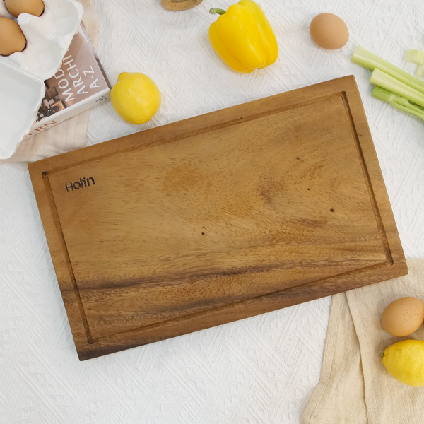 POOM | Holin 월넛 원목 도마 사각홈
